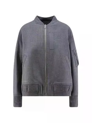 SEMICOUTURE Ariella Zip-up Bomber Jacket