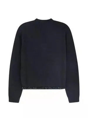 SEMICOUTURE Celia Sequin-embellished V-neck Sweater