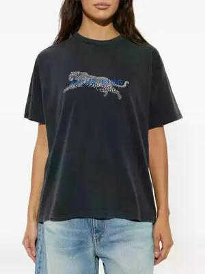 ANINE BING Cade T-shirt Leopard