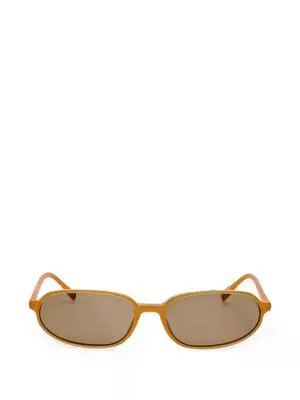 Jacquemus Oval-frame Sunglasses - Orange