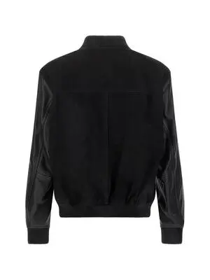 BOSS Monogram-patch Bomber Jacket