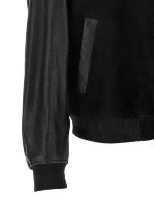 BOSS Monogram-patch Bomber Jacket