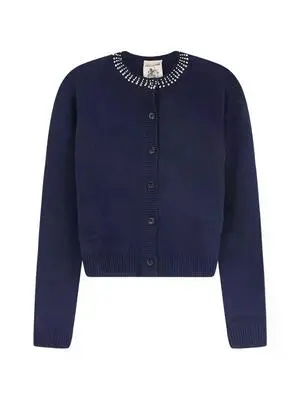 SEMICOUTURE Embellished Button-front Cardigan