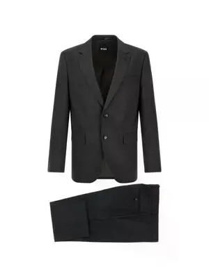 BOSS Micro-pattern Single-breasted Suit - Grey