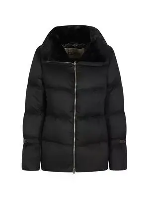 Herno Padded Coat With Faux Fur Collar