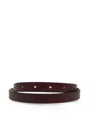 Dsquared2 Logo-plaque Pebbled Leather Belt