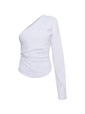 Dsquared2 One-shoulder Ruched Top - White