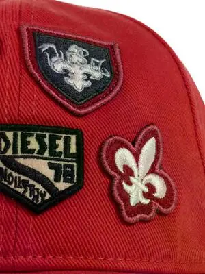 DIESEL® C-scud Patch Detail Baseball Cap - Red