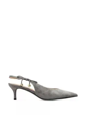 Furla Poppy Bow-detail Pumps - Grey
