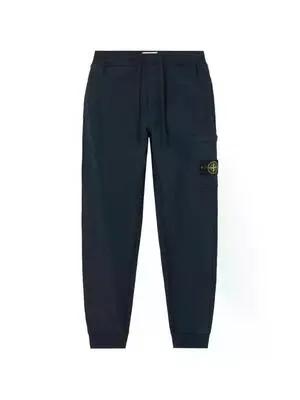 Stone Island 6200010 Organic Cotton Fleece Joggers - Blue