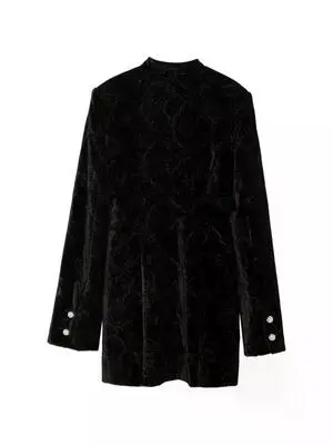 ANN DEMEULEMEESTER Jacquard-patterned Pearl-button Jacket