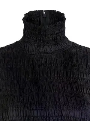 PATOU Smocked Turtleneck Top