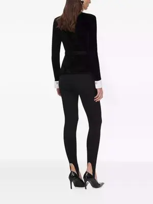 SELF-PORTRAIT Chenille Knit Cardigan With Embellished Buckle Belt
