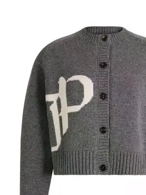 PATOU Jp Logo-intarsia Cardigan