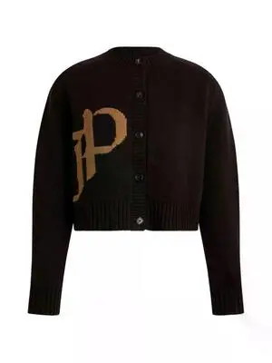 PATOU Jp Logo-intarsia Cardigan