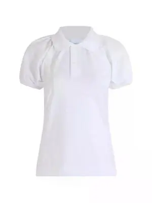PATOU Cotton Volume-sleeve Polo Shirt