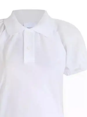 PATOU Cotton Volume-sleeve Polo Shirt