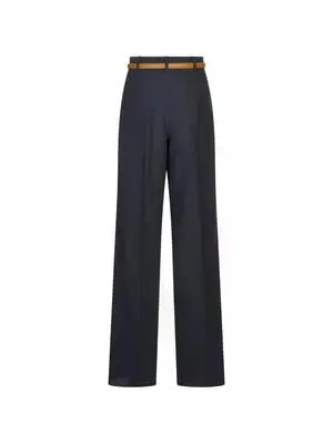 Max Mara Adunco Belted Cotton Trousers