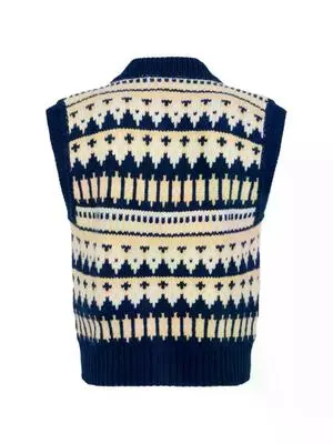 Dsquared2 Hybrid Jacquard Vest - Blue