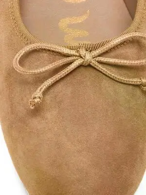 Sam Edelman Allie Bow-detail Suede Ballet Flats