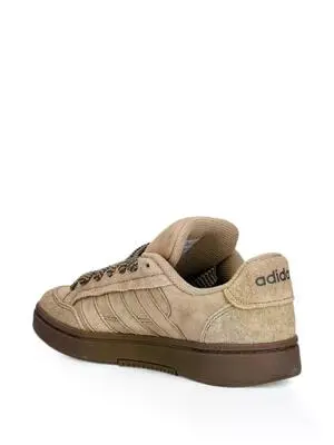 Adidas Ground Court Alpha Suede Panelled Sneakers