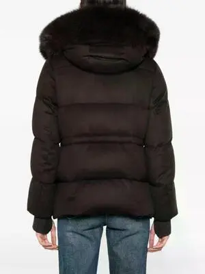 MOORER Attica Padded Jacket With Faux Fur Trim