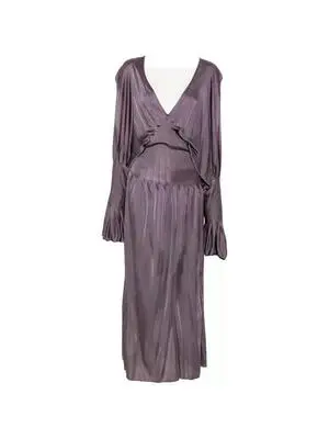 AYA MUSE Luma Mazi V-neck Maxi Dress - Purple