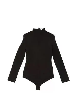 JIL SANDER High-neck Long-sleeve Bodysuit - Black