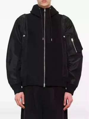 Sacai Panelled Sponge Sweat Hoodie