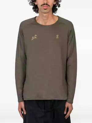 On Year Of The Horse Lg-sleeve Performance T-shirt - Brown