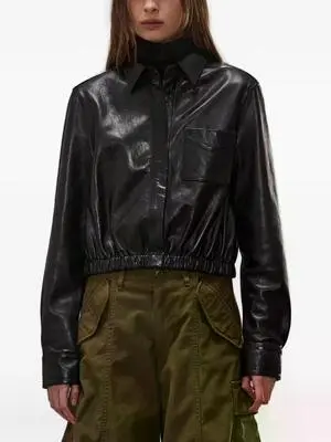 R13 Elasticated-hem Jacket - Black