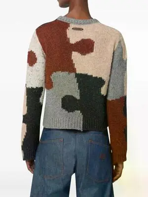 Moschino Inlaid Wool-and-silk Blend Pullover
