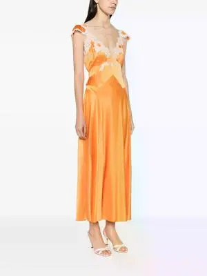 DÔEN Fiona Midi Dress - Orange