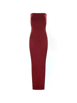 Wolford Fatal Strapless Maxi Dress - Red