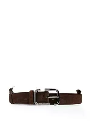 Attico Chain-detail Suede Belt