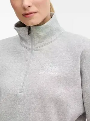 Under Armour Rival Script Quarter-zip Cropped Sweater