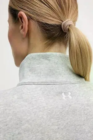 Under Armour Rival Script Quarter-zip Cropped Sweater