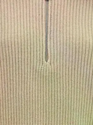 Malo Ribbed Quarter-zip Sweater