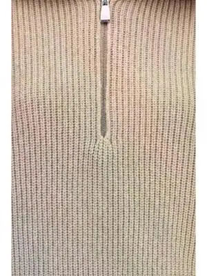 Malo Ribbed Quarter-zip Sweater