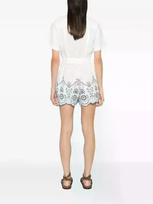 MC2 SAINT BARTH Embroidered Belted Playsuit