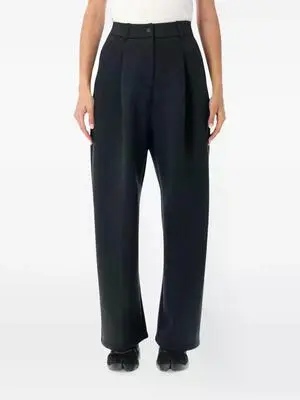 Nike Pleated Straight-leg Trousers - Black