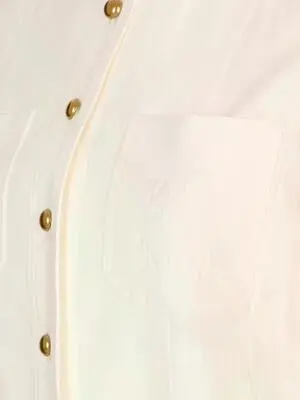 Max Mara Stretch Cotton Canvas Jacket White