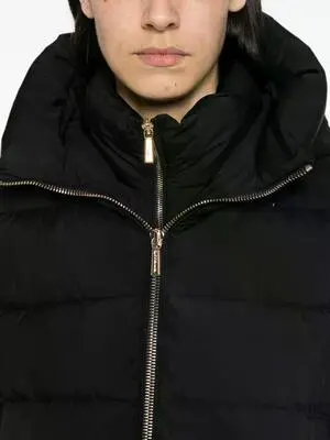MOORER Klie Quilted Hooded Coat - Black