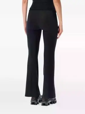 Nike Ribbed Logo-print Flared Trousers