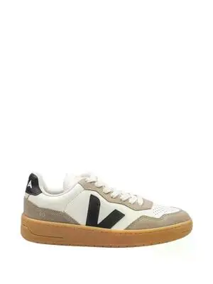 VEJA V-90 Leather Sneakers - Neutrals