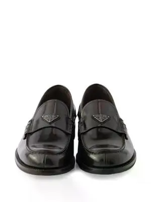 Prada Brushed Leather Loafers