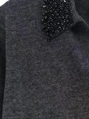 SEMICOUTURE Bead-embellished Knitted Sweater
