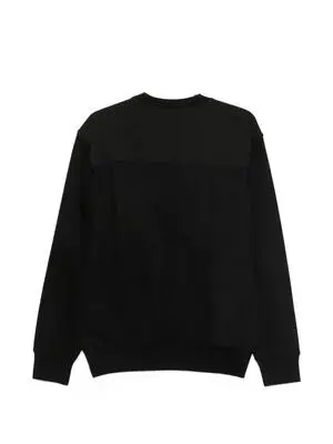 BOSS Ribbed-knit Chest-pocket Sweater - Black