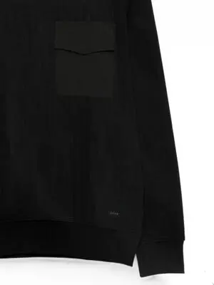 BOSS Ribbed-knit Chest-pocket Sweater