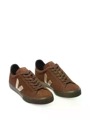 VEJA Campo Suede Walnut Platine Eagle Sneakers - Brown